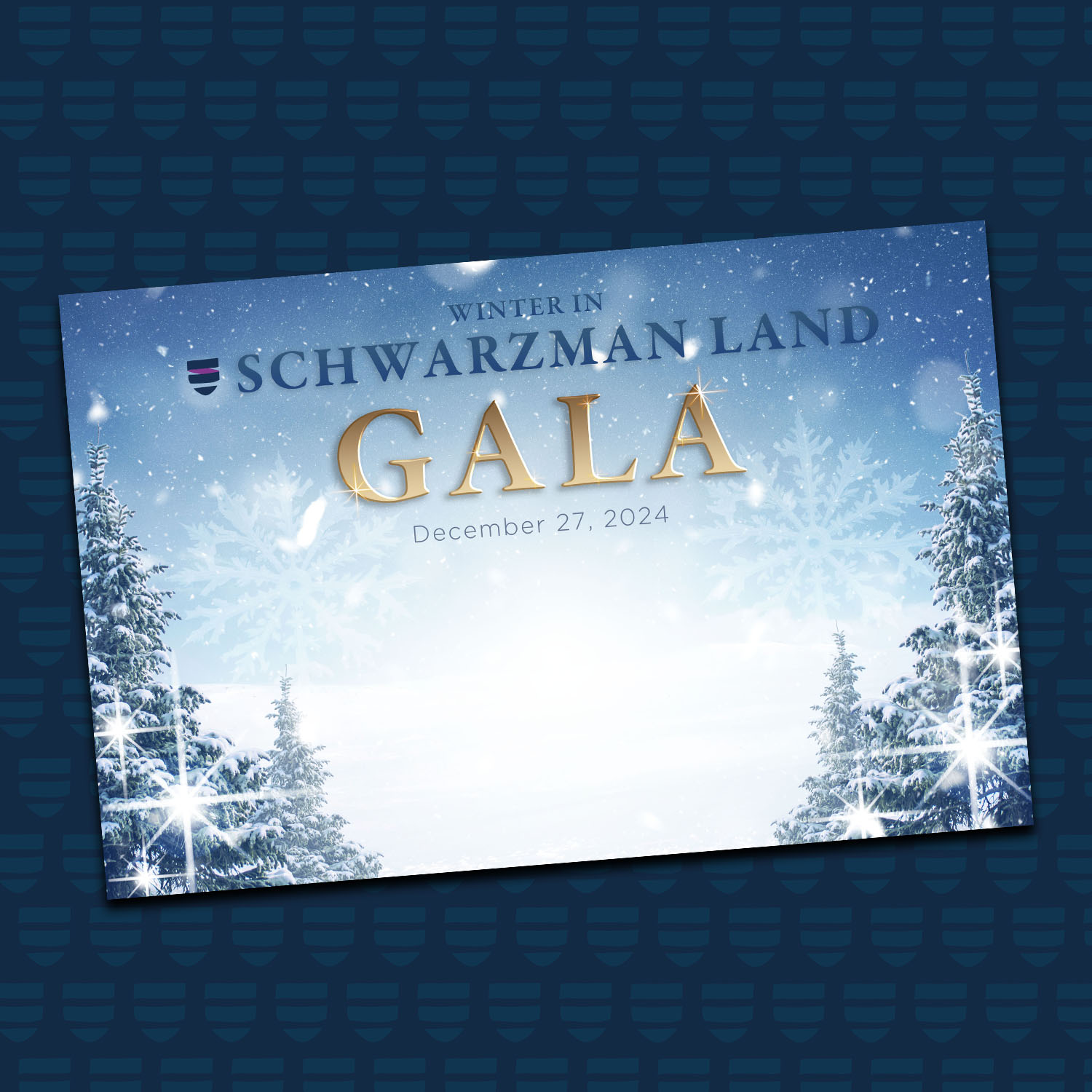 Winter Gala at Schwarzman College – Backdrop - Daiki Impact Design Studio